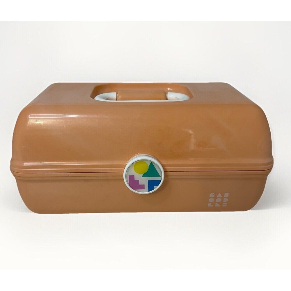 Orange Marble Caboodle On-The-Go Makeup Case, Mirror,… - Gem